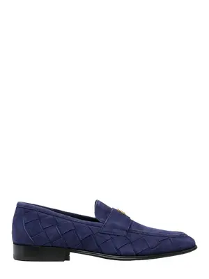 Roberto Cavalli Logo-plaque Loafers - Blue