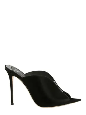 GIUSEPPE ZANOTTI 105mm Intriigo Muse Sandals - Black
