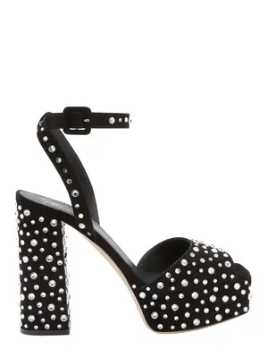 GIUSEPPE ZANOTTI 120mm Betty Sparkle Sandals - Black