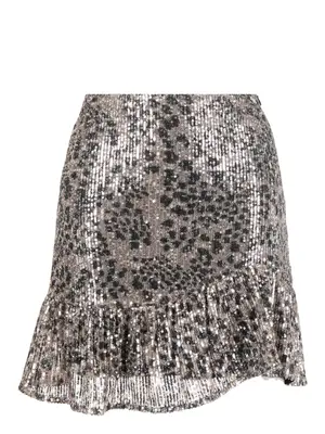 Liu Jo Animal Print Mini Skirt - Neutrals