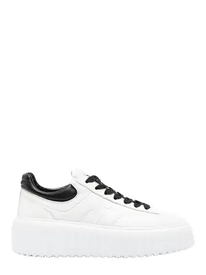 Hogan Logo-embroidered Low-top Sneakers - White