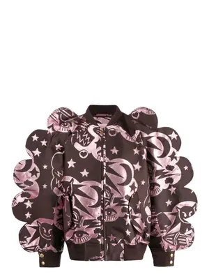 WALTER VAN BEIRENDONCK Wings Oversized Bomber Jacket - Brown