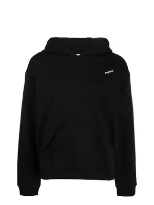 Coperni Logo-print Jersey Hoodie - Black