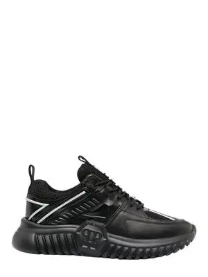 Philipp Plein Runner Hexagon Panelled Sneakers - Black