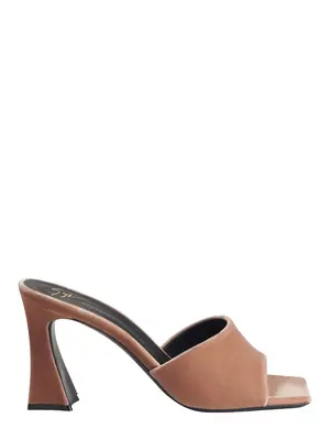 GIUSEPPE ZANOTTI 85mm Solhene Velvet Sandals - Brown