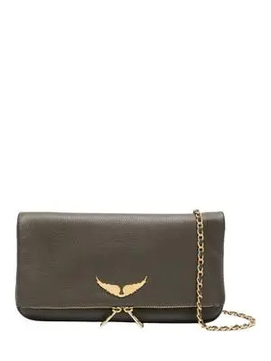 Zadig&Voltaire Rock Leather Crossbody Bag - Green