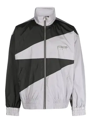 KENZO Kenzo Two-Tone Logo-Print Lightweight Jacket