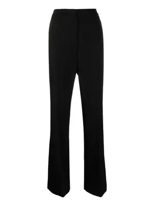 Moschino High-rise Straight-leg Trousers - Black