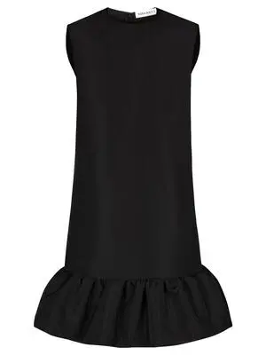 Nina Ricci Peplum-hem Sleeveless Dress - Black