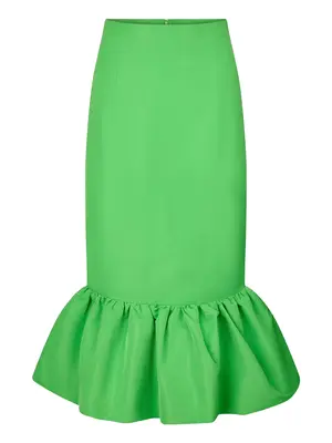 Nina Ricci Peplum-hem Pencil Skirt - Green