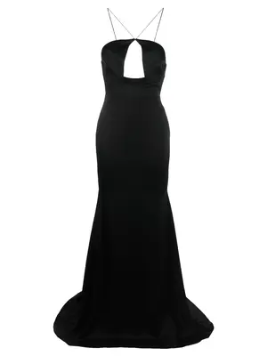 Alex Perry Cut-out Maxi Gown - Black