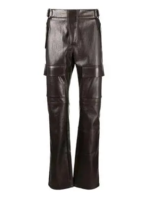 MISBHV Straight-leg Biker Trousers - Brown