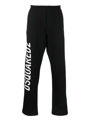 Dsquared2 Logo-print Cotton Track Pants - Black