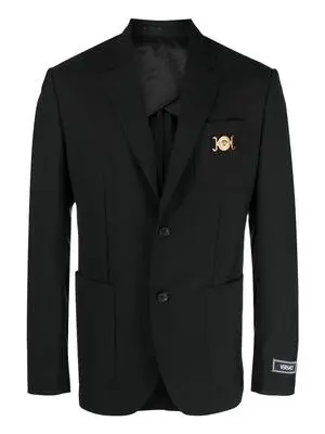 Versace Medusa Biggie Single-breasted Blazer - Black