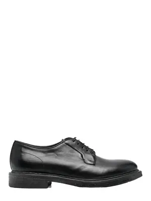 Moma Lace-up Leather Derby Shoes - Black
