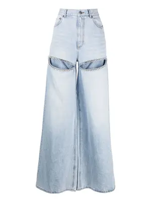 AREA AREA Wide-Leg Jeans