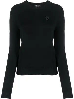 DONDUP Logo-patch Jumper - Black
