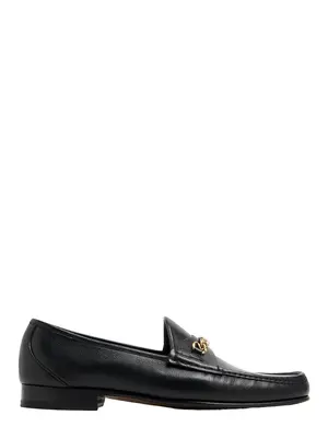 TOM FORD Chain-link Leather Loafers - Black