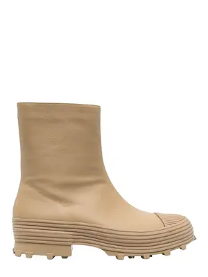 Camper Traktori Leather Boots - Neutrals