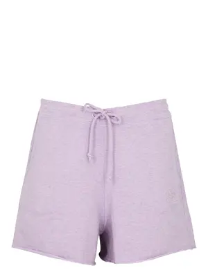 GANNI Isoli Cotton Shorts - Lilac
