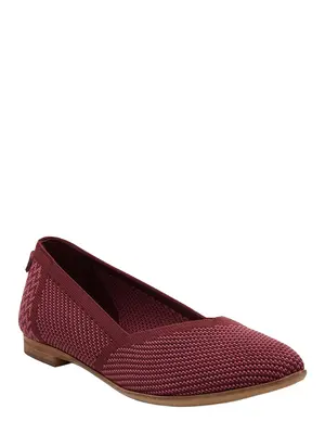 Toms TOMS Juttin Flat Burgundy