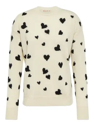 Marni Wool And Alpaca Sweater - White