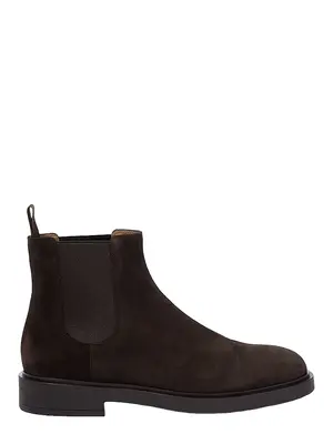 GIANVITO ROSSI Douglas Suede Chelsea Boots - Brown
