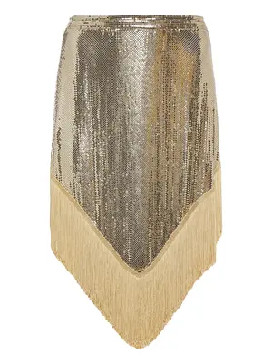 Rabanne Embellished Mini Skirt - Gold