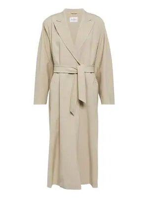 Max Mara Ottico Wool Coat - Beige