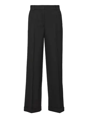 TOTÊME Straight Wool-Blend Trousers