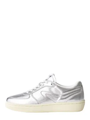 Rag & Bone Retro Court Lace Up Sneakers Silver