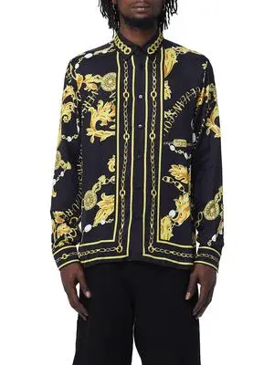 Versace Shirt In Viscose - Black
