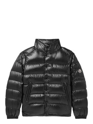 Moncler Lule Logo-appliquéd Quilted Shell Down Jacket - Black