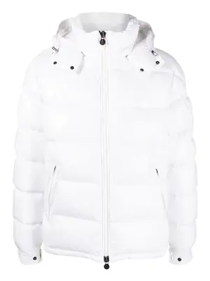 Moncler Maya Hooded Puffer Jacket - White