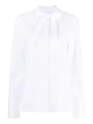JIL SANDER Bow-detailed Shirt - White