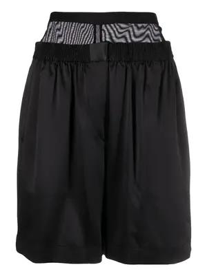 Alexander Wang Layered Boxer Shorts - Black
