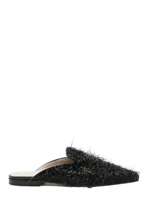 Fabiana Filippi Textured Mules - Black