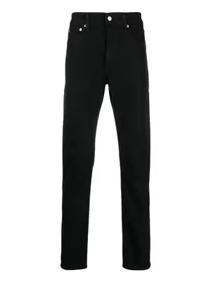 Calvin Klein Mid-rise Slim-cut Jeans - Black