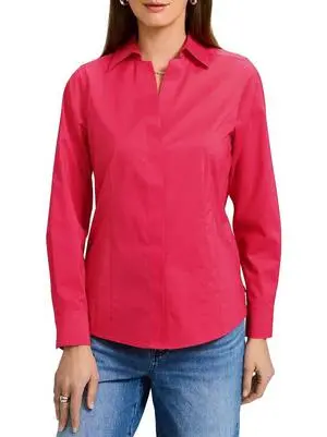 Foxcroft Taylor Stretch Shirt - Raspberry