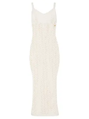 Dolce & Gabbana Crochet Slip Dress - White