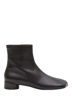 MAISON MARGIELA Anatomic 35mm Leather Ankle Boots - Black
