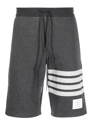 Thom Browne Stripe-detail Track Shorts - Grey