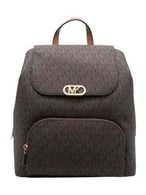 Michael Kors Monogram Backpack - Brown