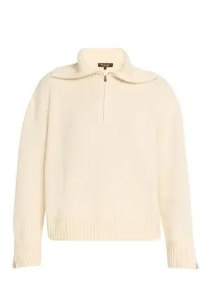 Loro Piana Parksville Cashmere Quarter-zip Sweater - Biancore