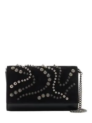 CHRISTIAN LOUBOUTIN Paloma Spike-embellished Clutch - Black
