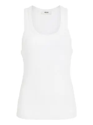 AGOLDE Poppy Ribbed Tank Top - White