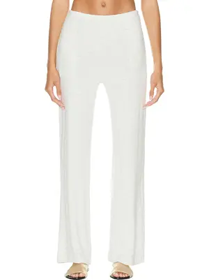 LESET Lauren Pleated Pocket Pant Cloud