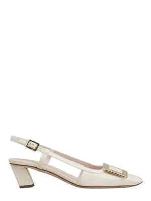 ROGER VIVIER Roger Vivier Belle Vivier Slingback Pumps In Patent Leather