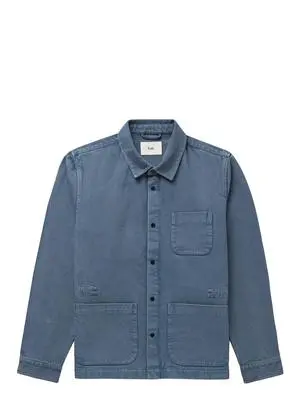 Folk Assembly Cotton-twill Overshirt - Blue