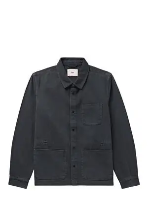 Folk Assembly Cotton-twill Overshirt - Black